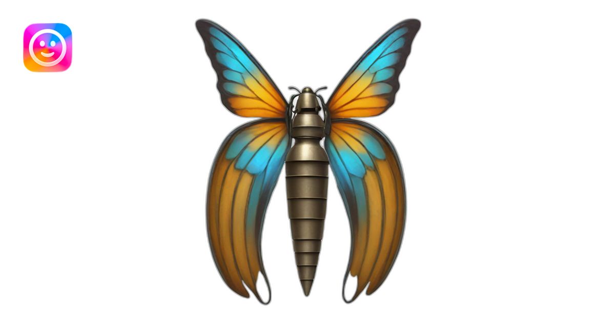 Bullet with butterfly wings emoji | AI Emoji Generator
