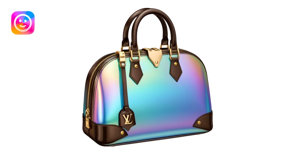 Isolated, rendering, detailed Louis Vuitton bag in futuristic style and ...
