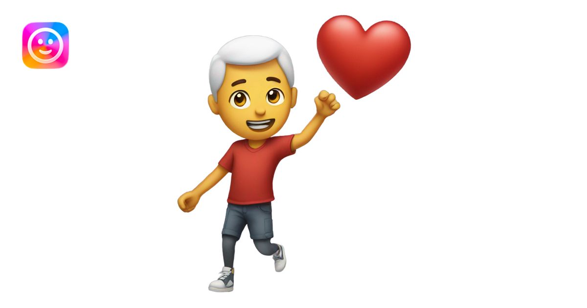 Throwing a heart emoji | AI Emoji Generator