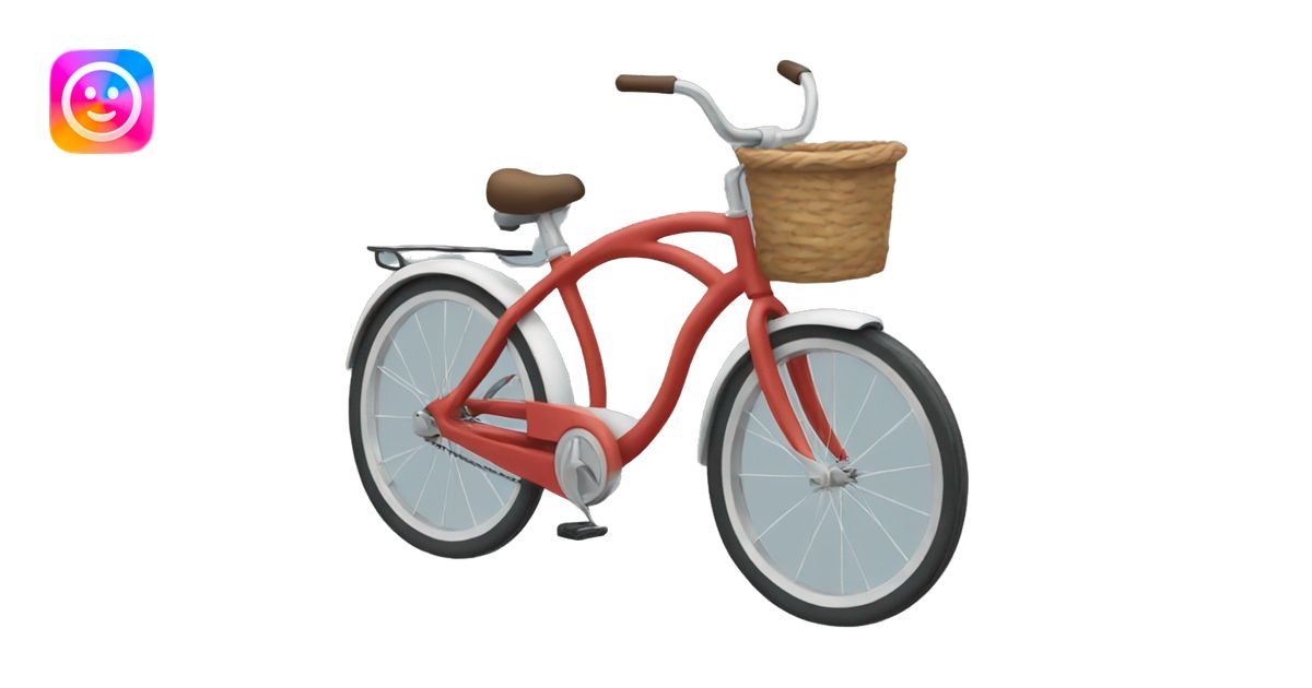 On the bicycle emoji | AI Emoji Generator