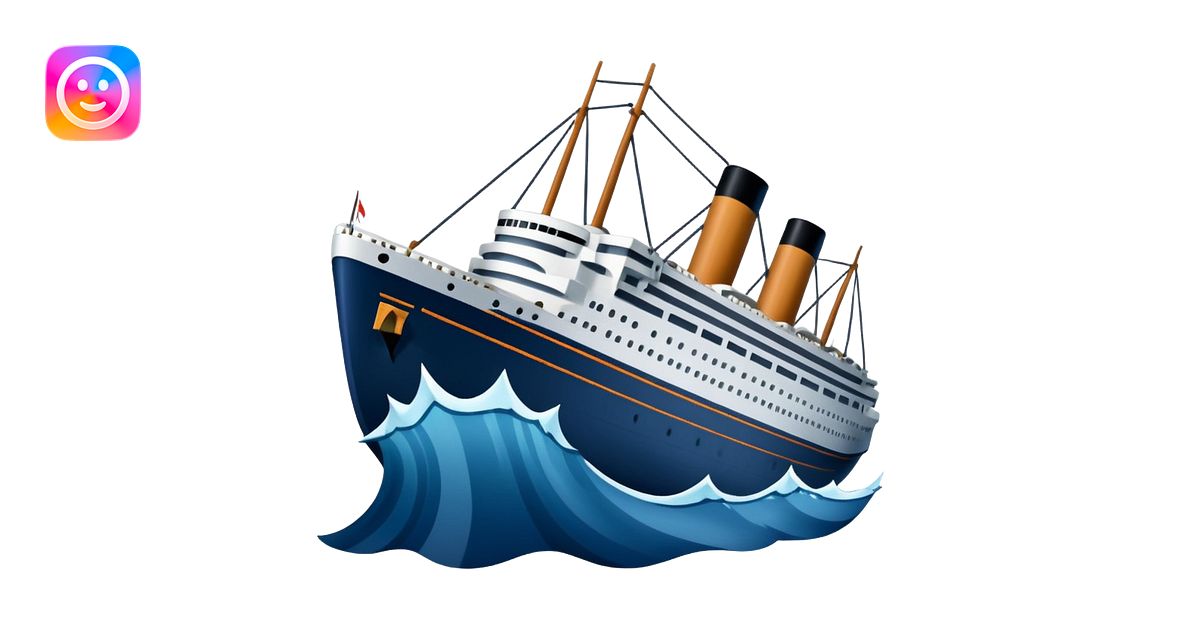 Make the Titanic sinking in the front In splits In the middle emoji ...