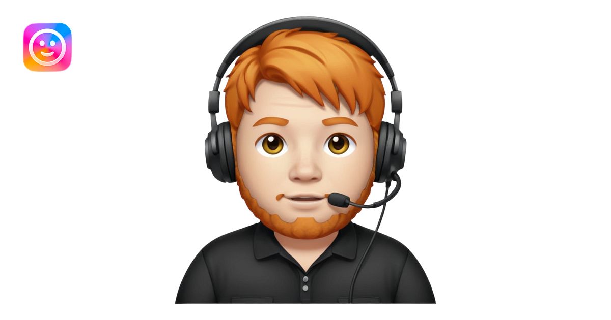 CaseOh, the fat ginger streamer emoji | AI Emoji Generator