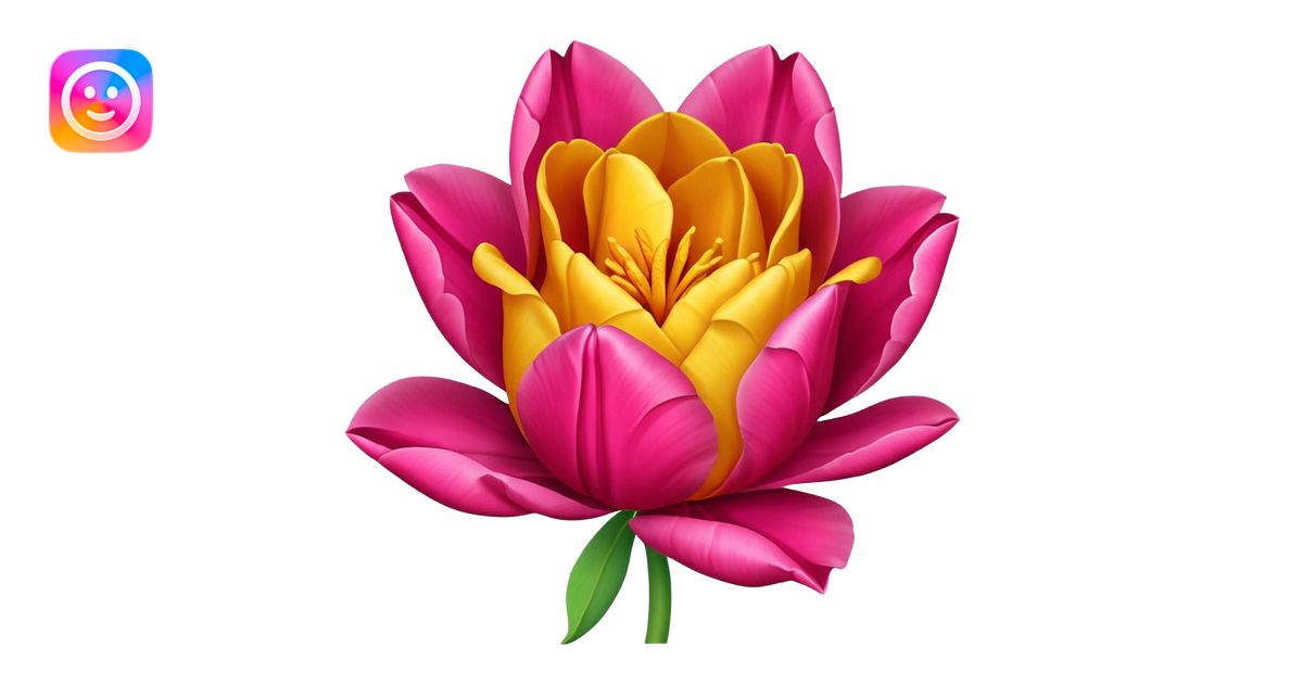 Tulip rose emoji | AI Emoji Generator