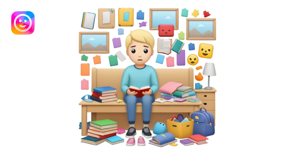 messy room with scattered objects, clothes and books everywhere ...
