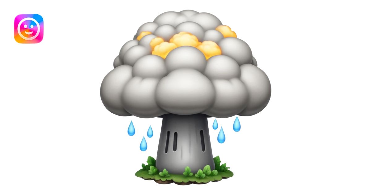 nuclear cloud emoji | AI Emoji Generator