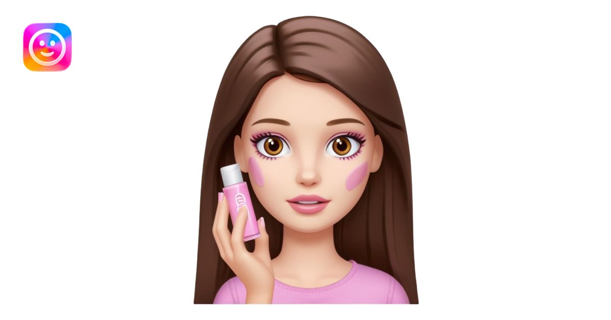 Barbie girl a brown long Straight hair and brown eyes is In pale pink ...