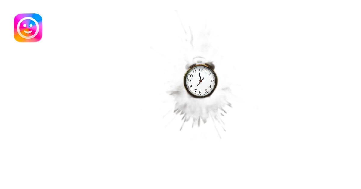 Clock exploding emoji | AI Emoji Generator