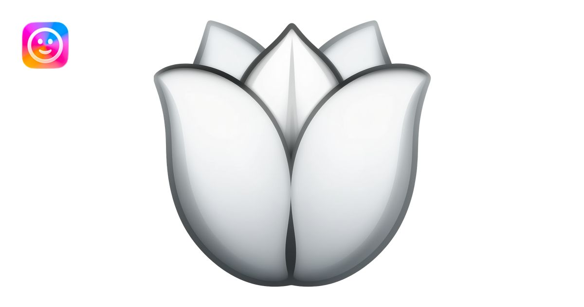 Tulip outline emoji | AI Emoji Generator