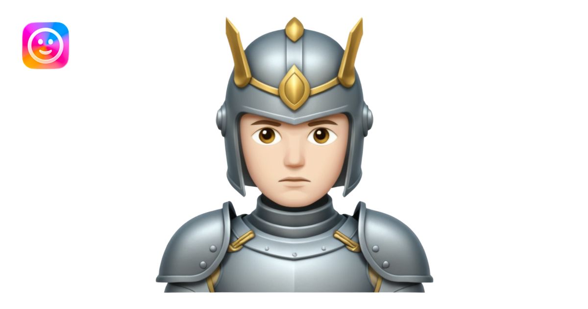 Armored Hero emoji | AI Emoji Generator