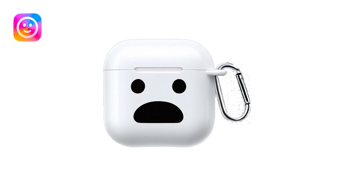 regular , all white airpod pro case , no face, just the blank airpod ...