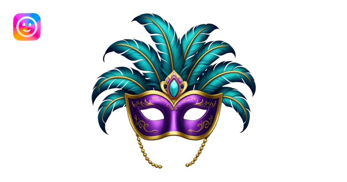 Venetian Carnival Mask emoji | AI Emoji Generator