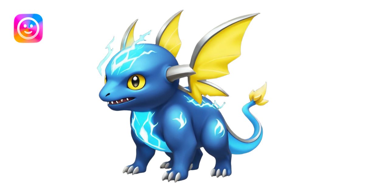 Elemental Dark-type-Electric-type natural Pokémon-Fakémon-creature ...