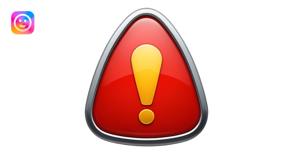 Warning Icon emoji | AI Emoji Generator