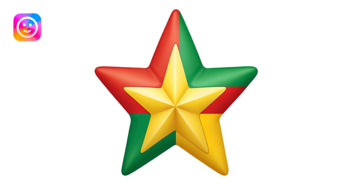 A five star verticy with the colours of this flag 🇸🇨 emoji | AI Emoji ...