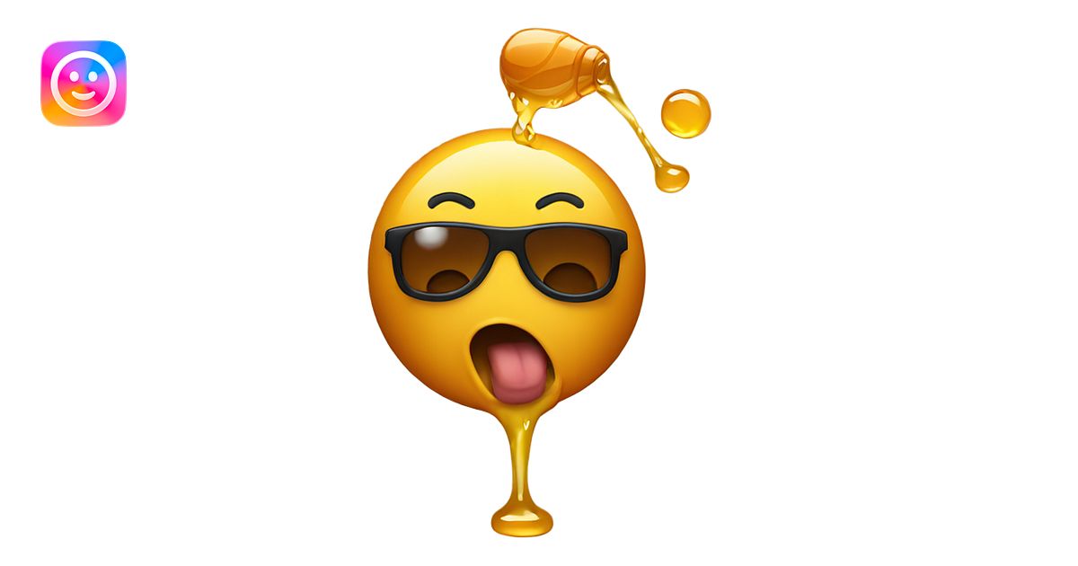 Emoji throwing up honey emoji | AI Emoji Generator