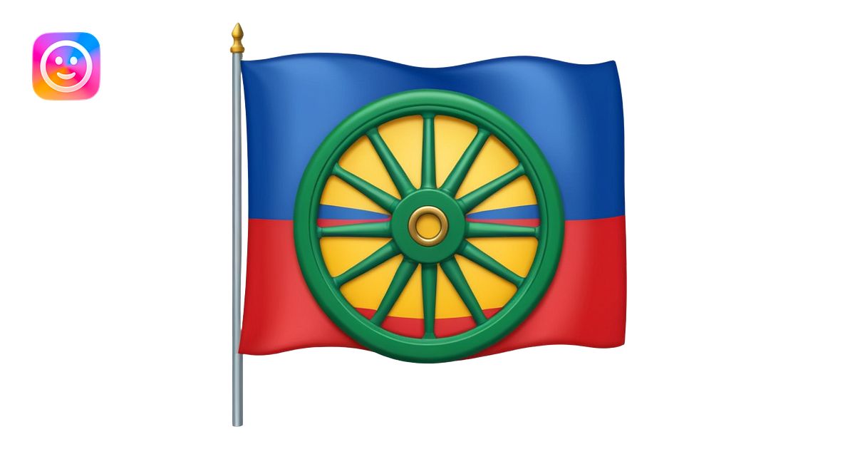 Drapeau gitan emoji | AI Emoji Generator