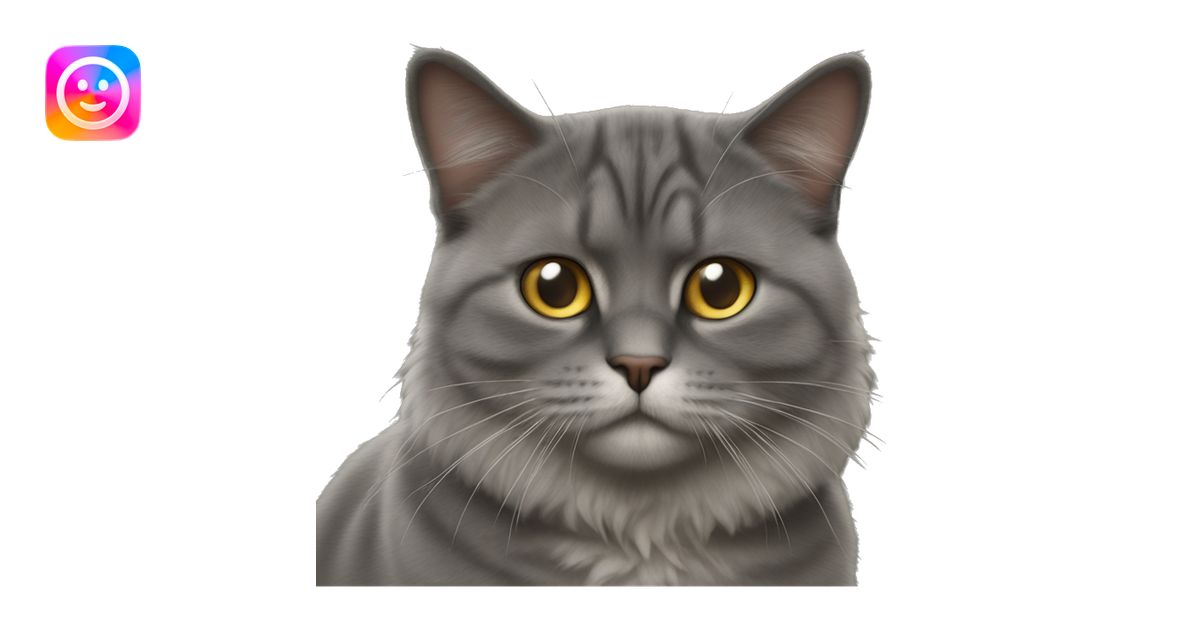 curious cat staring straight ahead emoji | AI Emoji Generator