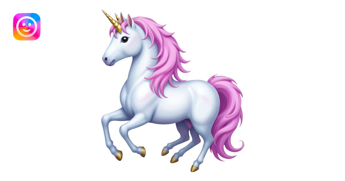 unicorn mythical animal. emoji | AI Emoji Generator