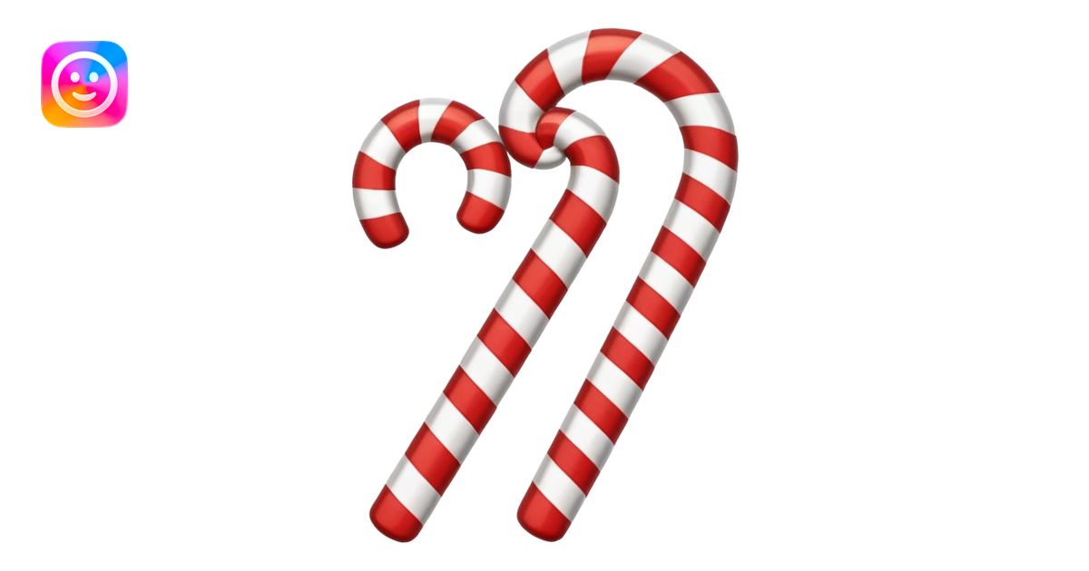 Candy cane single emoji | AI Emoji Generator