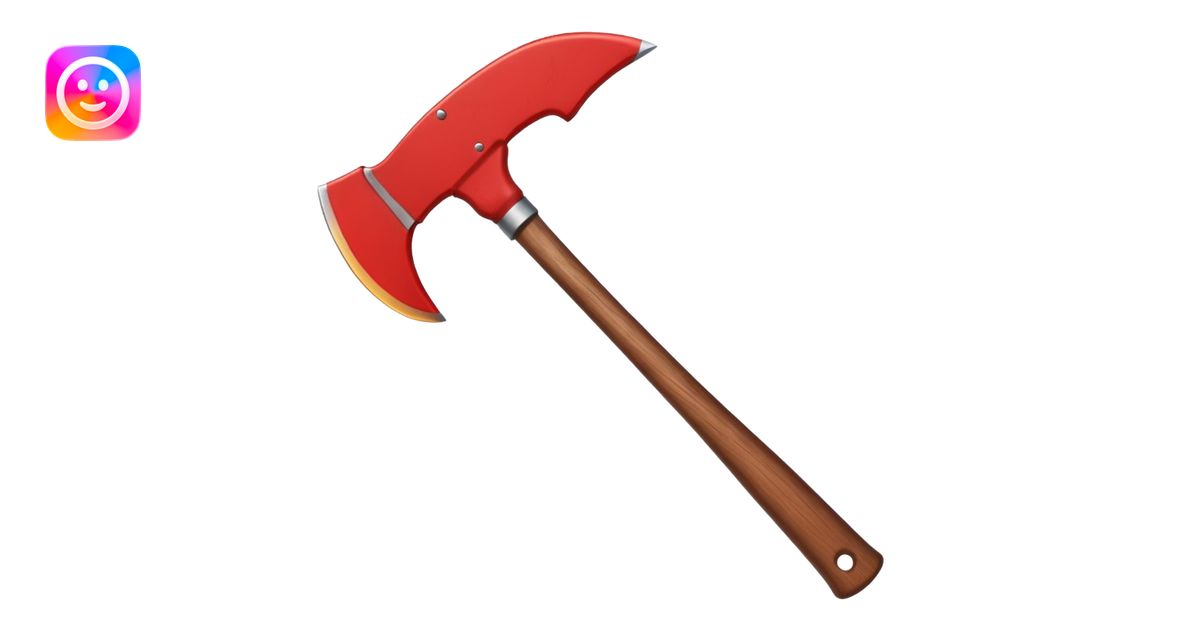 A red Axe emoji | AI Emoji Generator