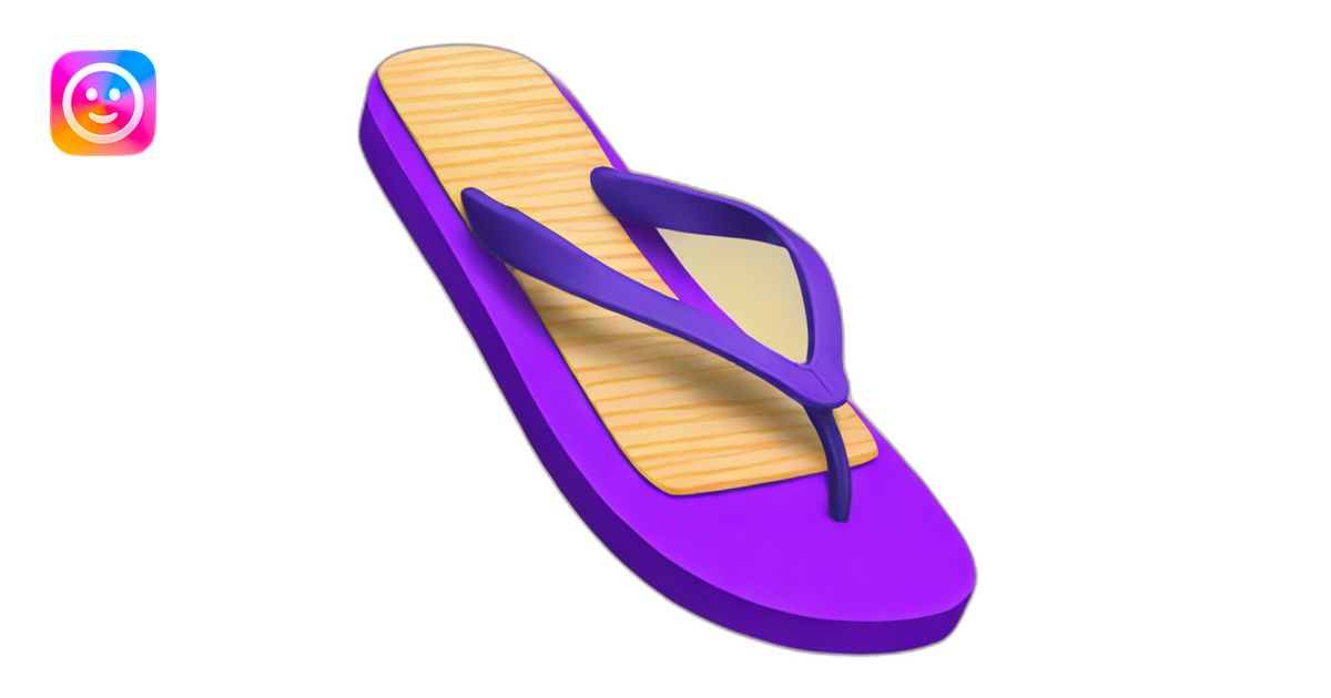 Indian purple flip flop emoji | AI Emoji Generator
