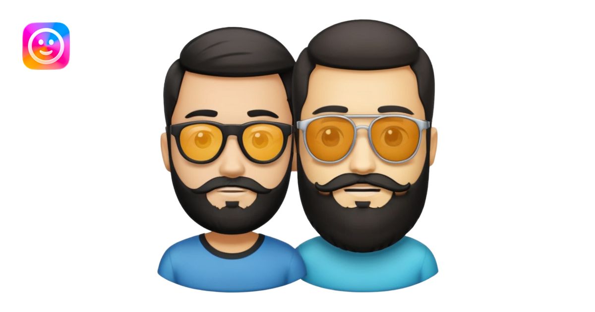 Van u make 2 cool young emojis with shades side by side, both have ...
