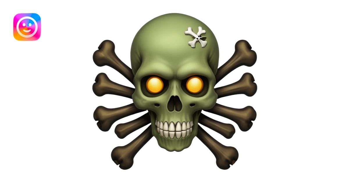 a poisonous cloud of gas, dark swamp color, with an image of a skull ...