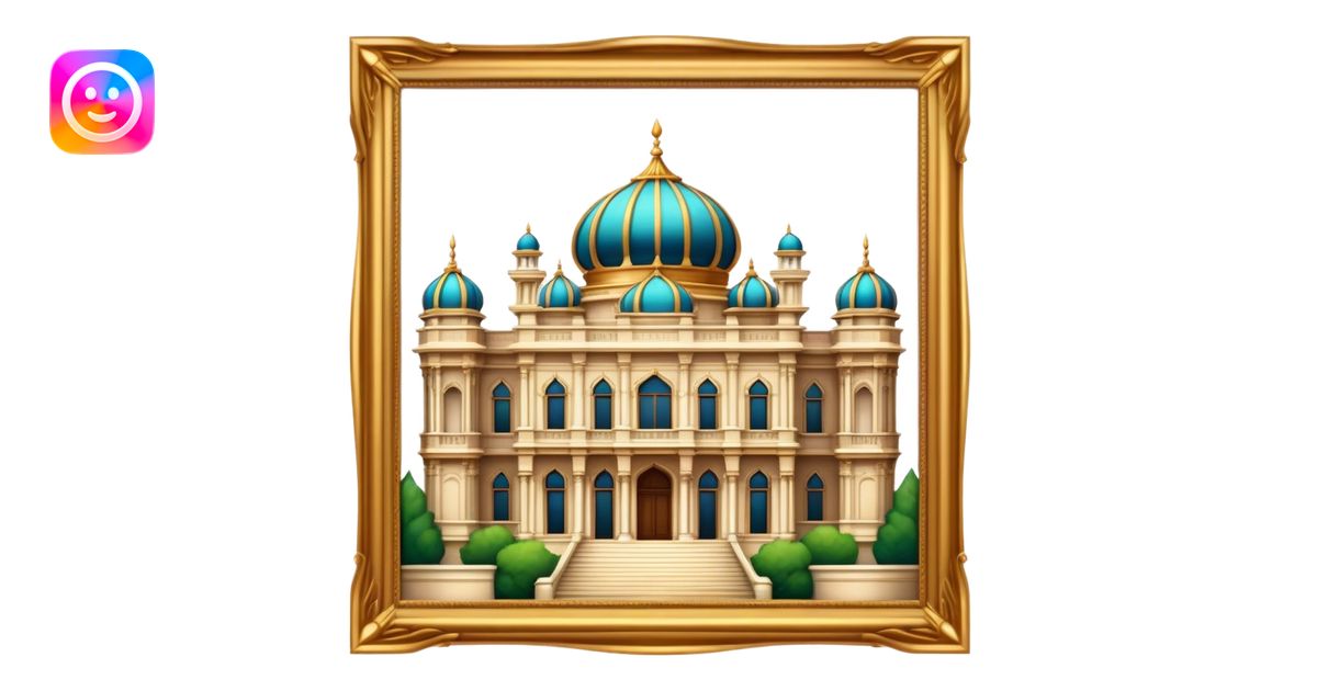 Cinematic Realistic Grand Palace Landmark Emoji, showcasing opulent ...