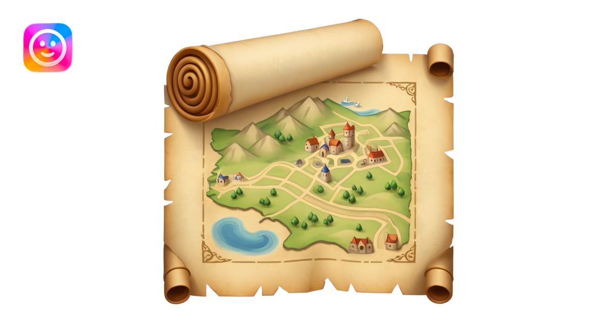 map scroll emoji | AI Emoji Generator