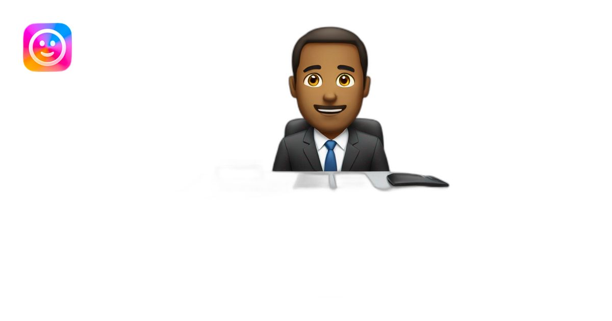 job interview desk white men emoji | AI Emoji Generator