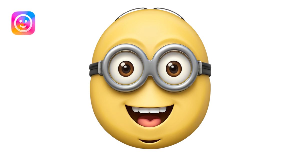 happy minion face emoji | AI Emoji Generator