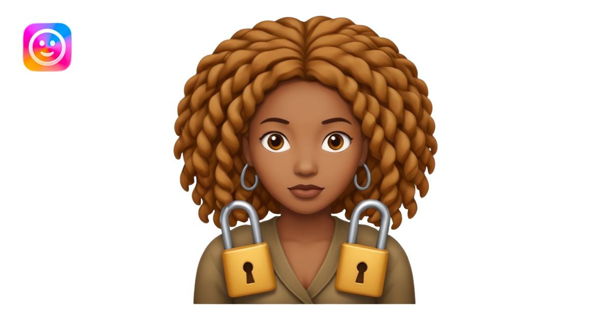 black woman with locks shrugging emoji | AI Emoji Generator