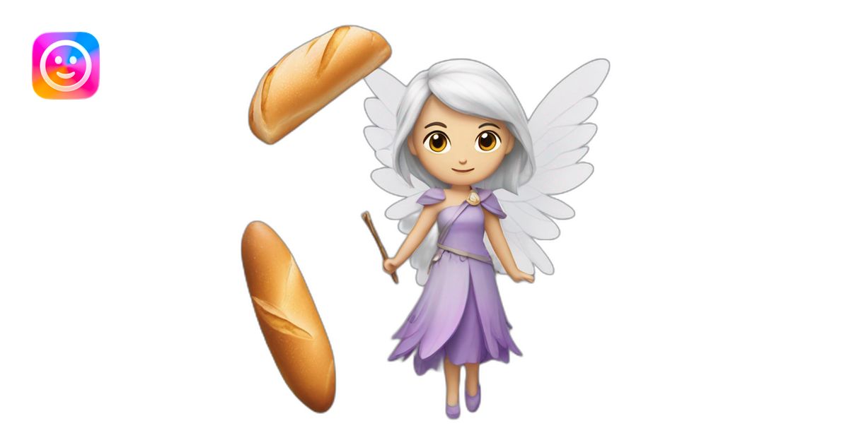 Une fée avec ses ailes et une baguette magique emoji | AI Emoji Generator