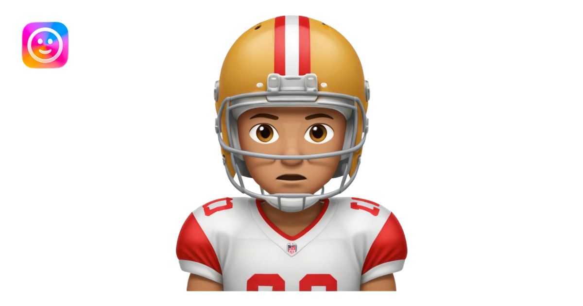 A person who plays football emoji | AI Emoji Generator
