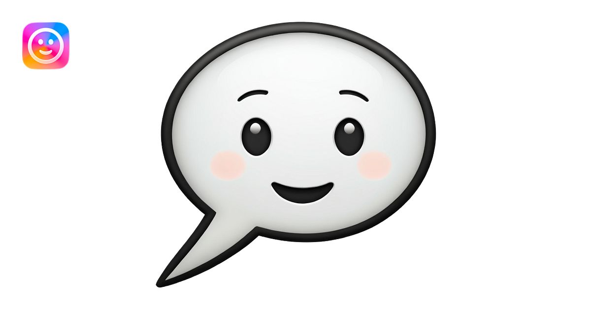 speech bubble mais ca part de droite emoji | AI Emoji Generator