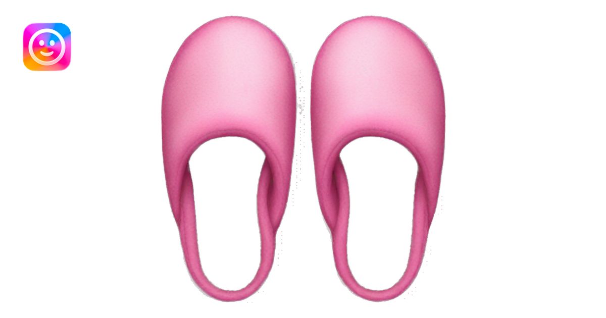 Pink Xmas slippers emoji | AI Emoji Generator