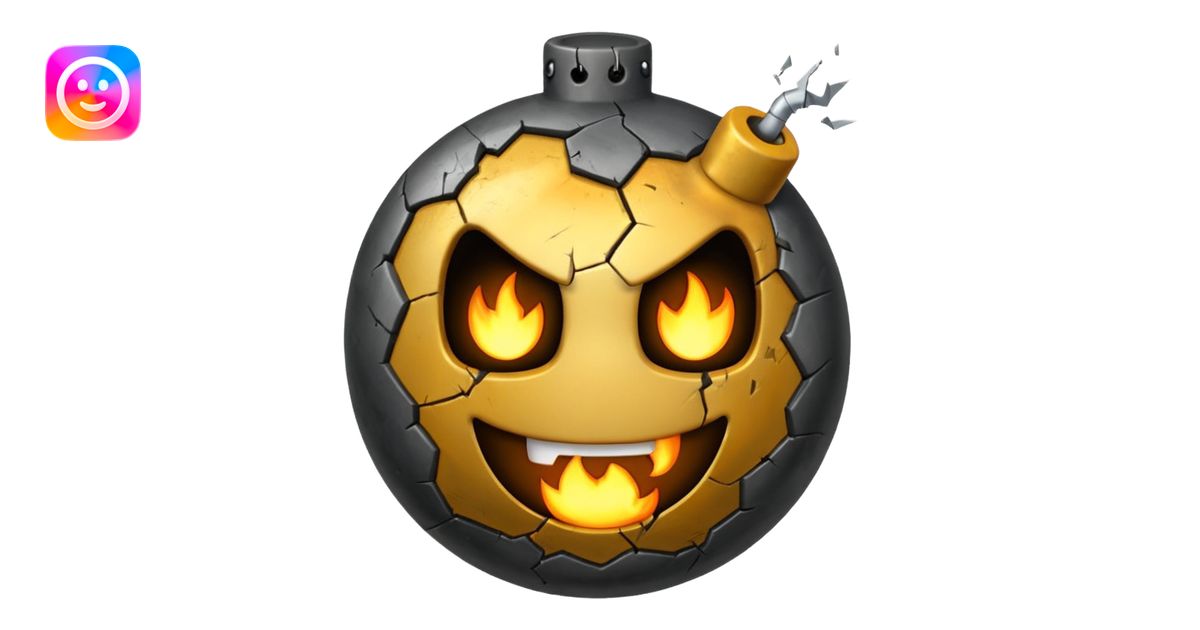 Bomb face emoji | AI Emoji Generator