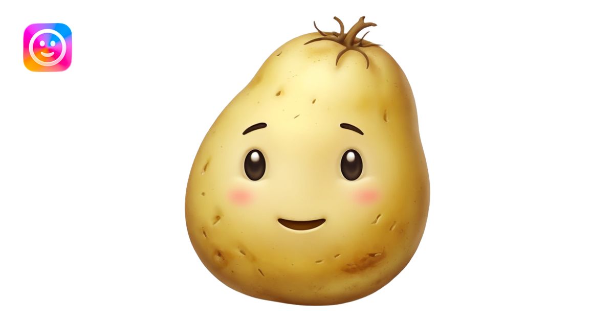 boiled potato simple energy food emoji | AI Emoji Generator