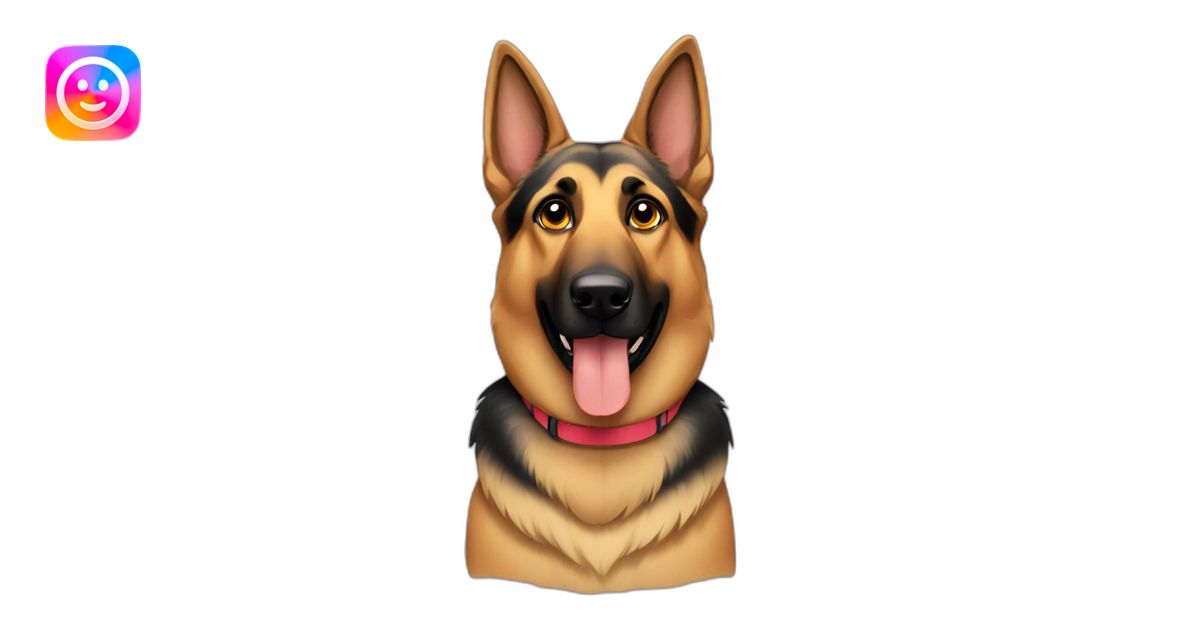 German shepherd emoji | AI Emoji Generator