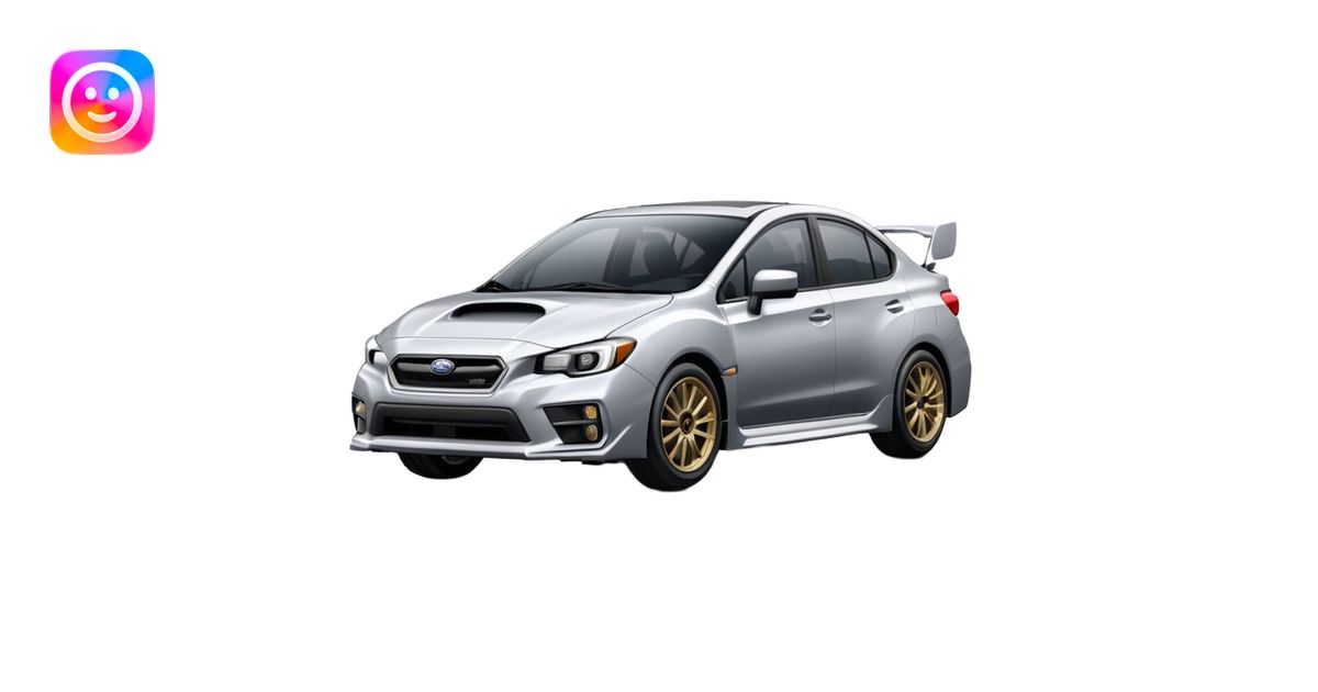Subaru Impreza WRX best view emoji | AI Emoji Generator