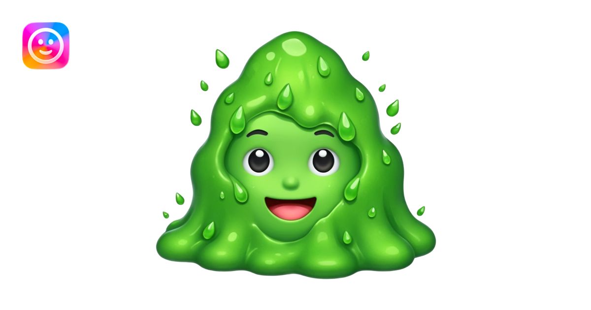 crushed slime emoji | AI Emoji Generator