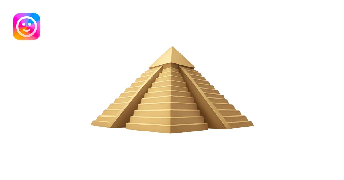 Pyramid emoji | AI Emoji Generator