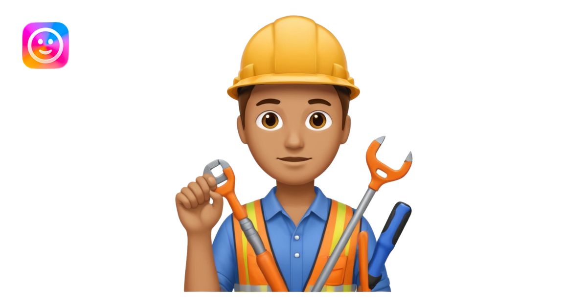 Repairs and Maintenance, holding tool emoji | AI Emoji Generator