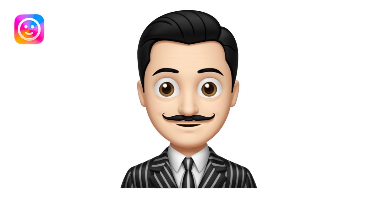 Design Gomez Addams in a striped suit with slick hair & quirky smile ...