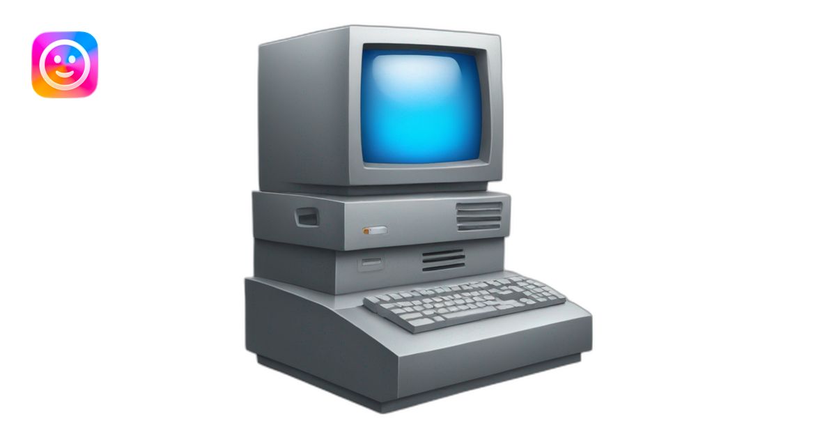 computer with a crank on the side emoji | AI Emoji Generator