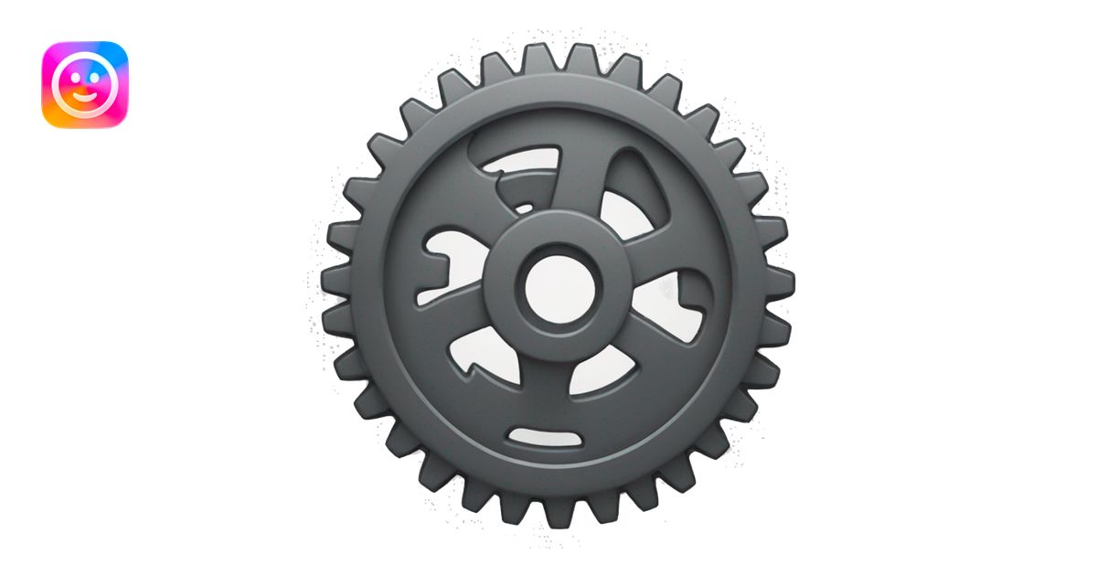 settings gears emoji | AI Emoji Generator