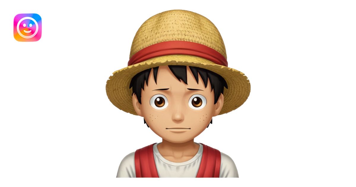 Luffy from one piece emoji | AI Emoji Generator