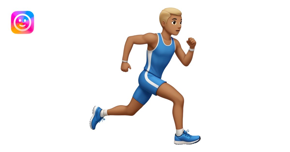 running emoji runner emoji person running emoji emoji | AI Emoji Generator