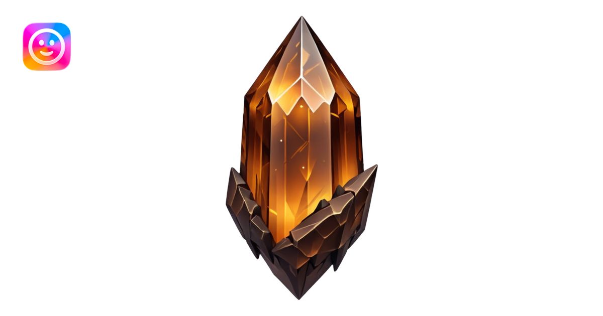 dark brown nebula crystal shard emoji | AI Emoji Generator