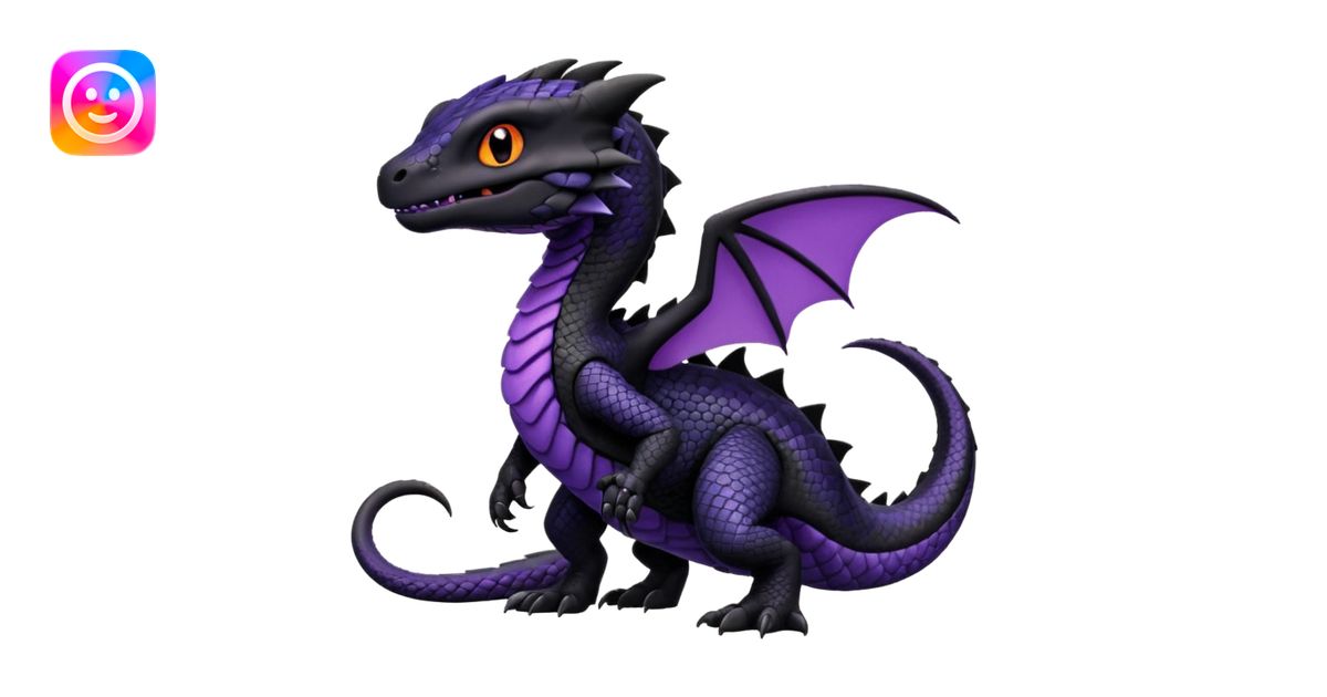 Toothless-Salandit-Fakémon-hybrid-creature (full body) emoji | AI Emoji ...